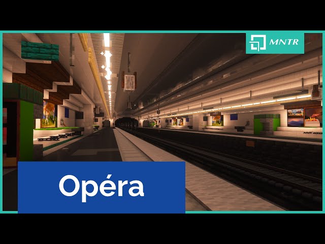 Station Opera. Minecraft metro. Create mod Minecraft Map