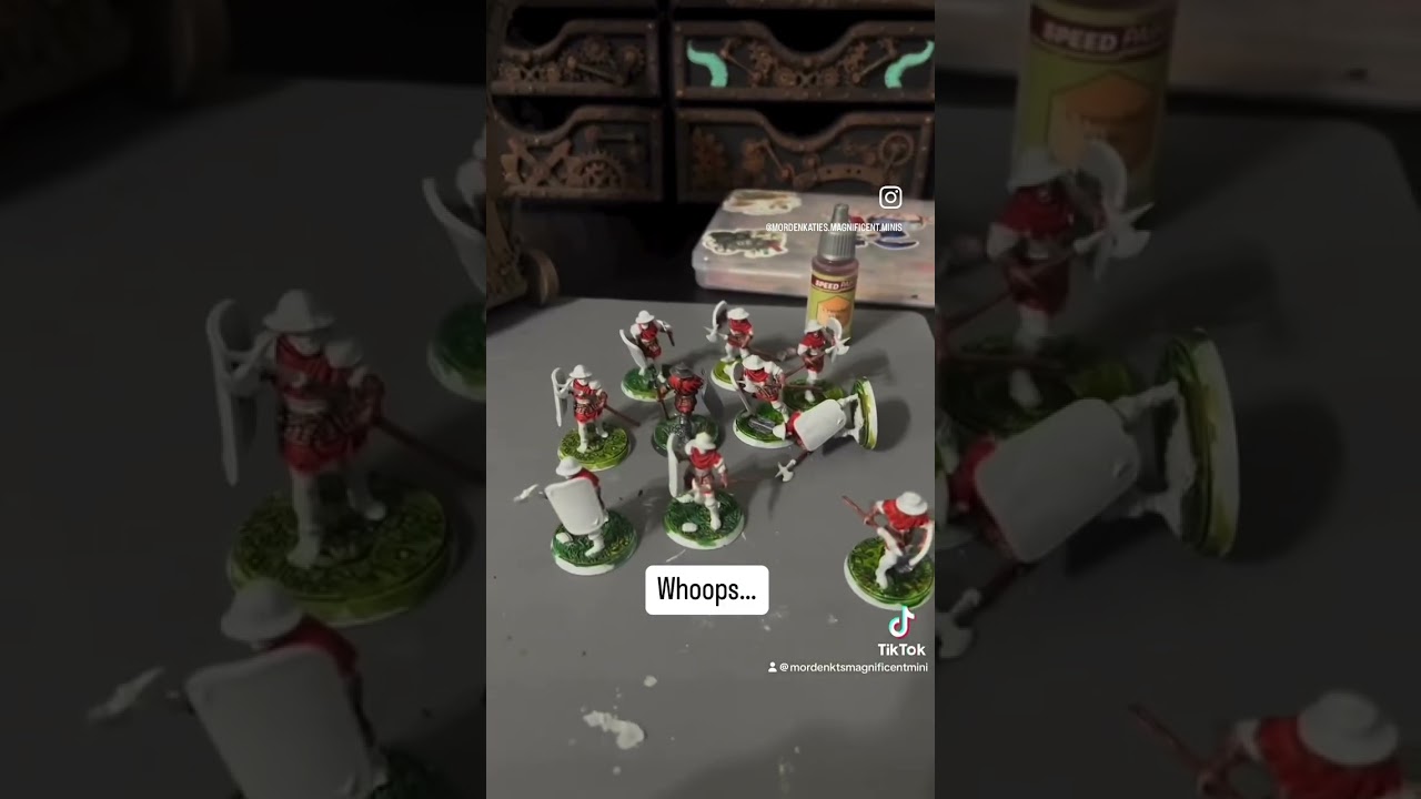 Oops a terrain piece  jumped the line. IDK how this happened 🤣   #dnd #minipainting #ttrp #terrain