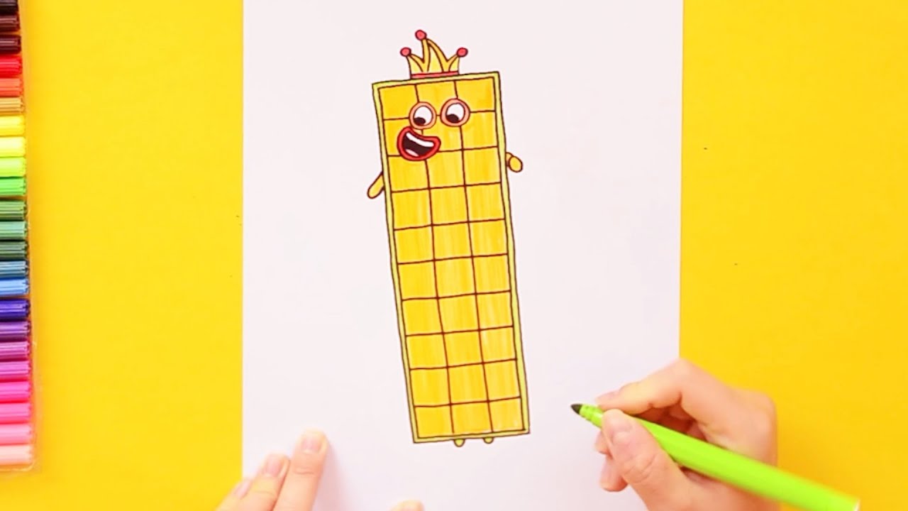 How to draw Numberblocks Block 30