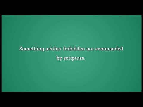Adiaphoron Meaning