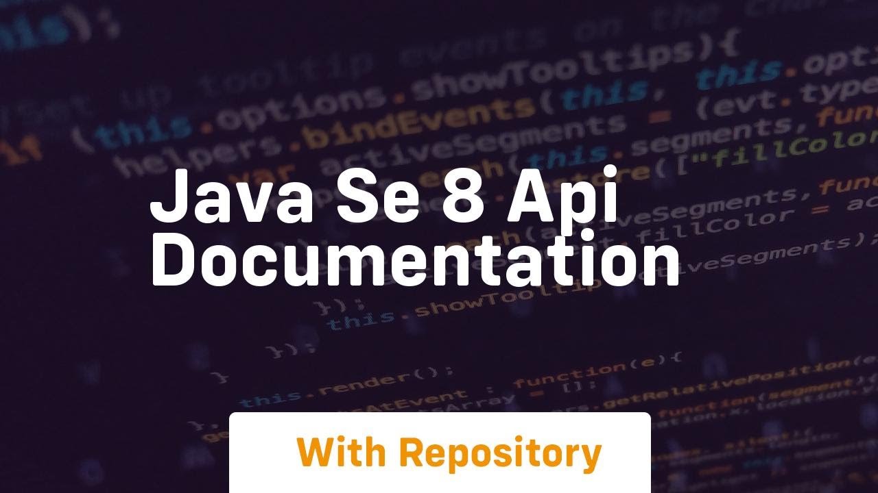 java se 8 api documentation