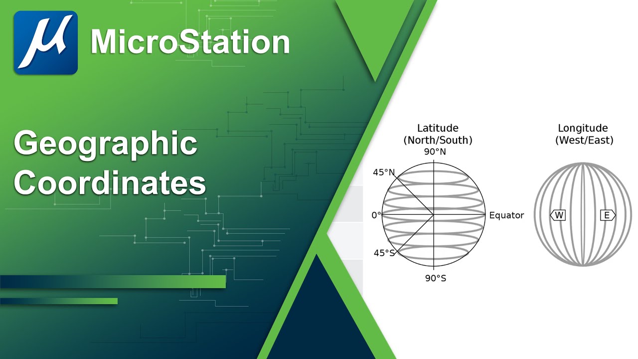 MicroStation GIS Capabilities 02: Geographic Coordinates