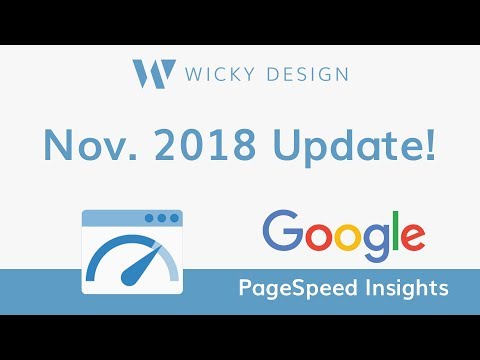 Google PageSpeed Insights [November 2018 Update]