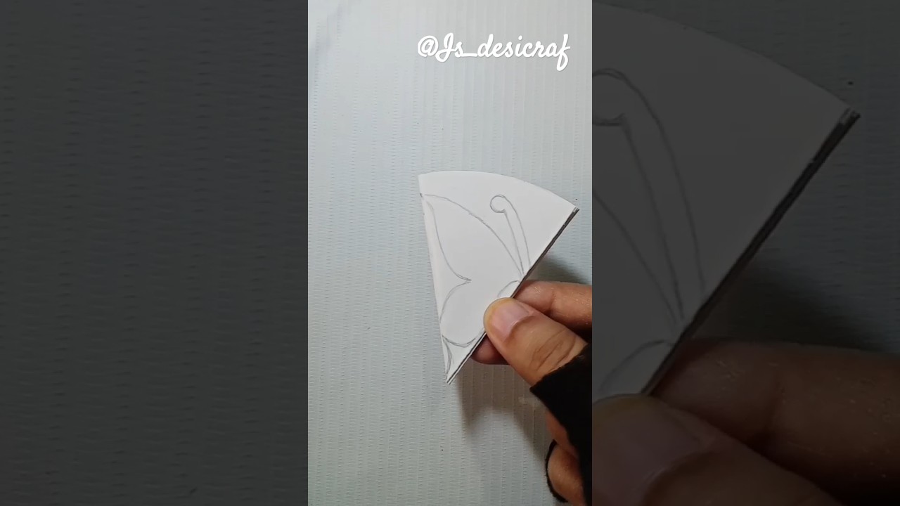 DIY🦋 Butterfly Shape Stencil 😱 #is_designer_crafter #diy #craft #art