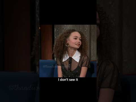 Young Nico Parker doesn't think she looks like her mum Thandiwe Newton #talkshow #interview