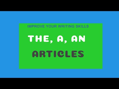 ARTICLES/ WHY DO THEY MATTER? ENGLISH GRAMMAR