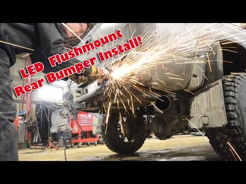 Dodge 2500 Cummins Build : Rear Bumper LED Flushmount Installation