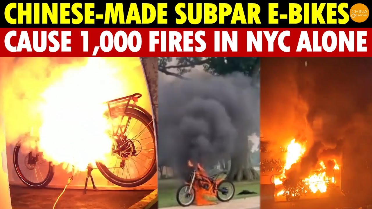 Chinese-Made E-Bikes and Scooters Frequently Catch Fire in the US, Over ...