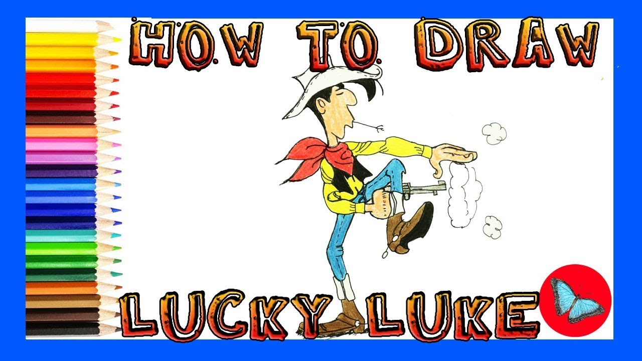 How To Draw Lucky Luke|Coloring and Drawing For Kids