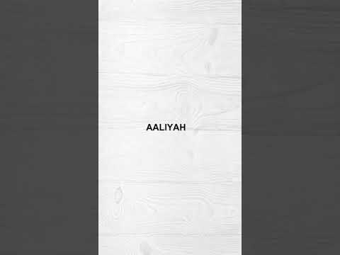 Aaliyah How To Pronounce #shorts