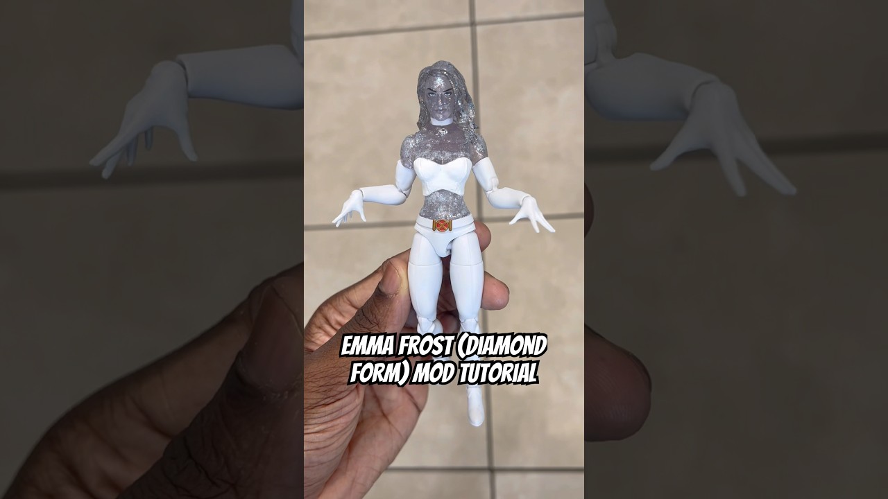 Emma Frost (diamond form) mod tutorial #xmen #marvellegends #emmafrost #customfigure #actionfigures