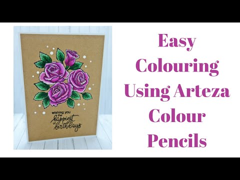 Easy Colouring Using Arteza Coloured Pencils