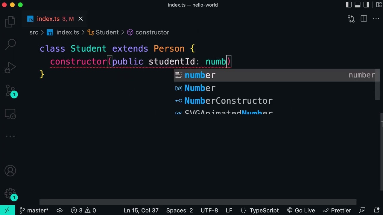 The Ultimate TypeScript Course，Classes, Interfaces:Inheritance
