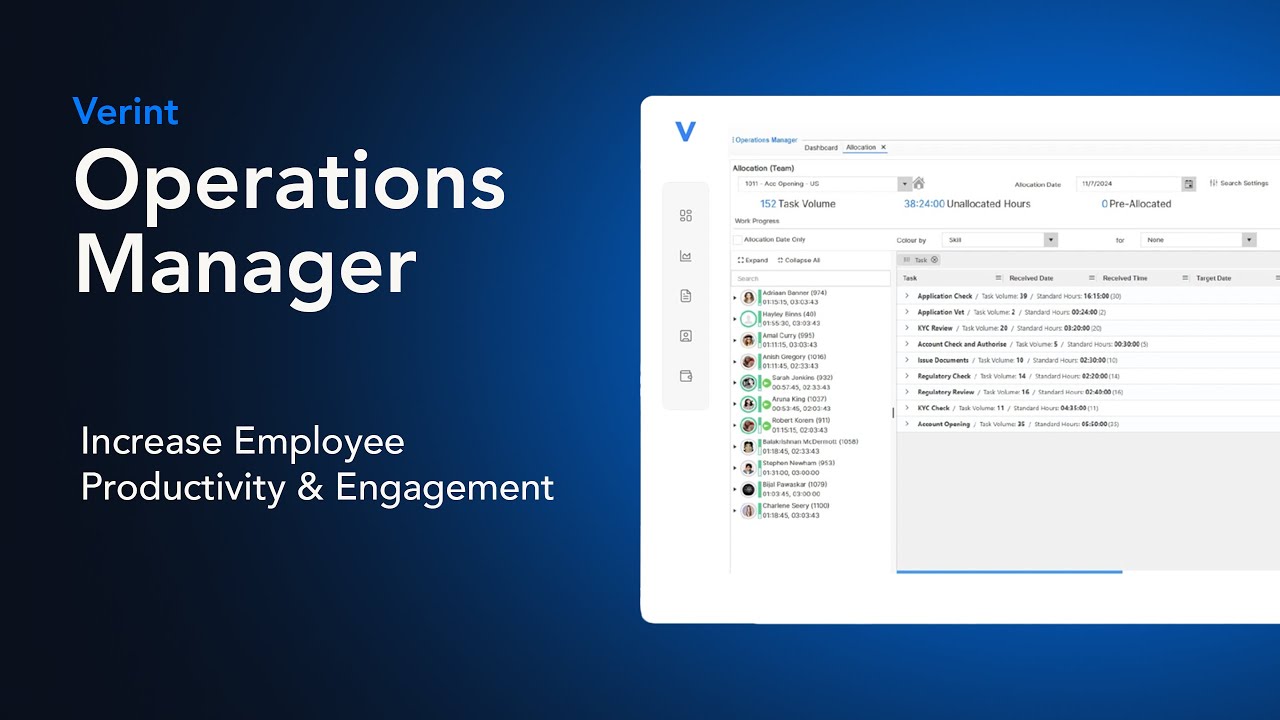 Verint Operations Manager Increases Back-Office Employee Productivity