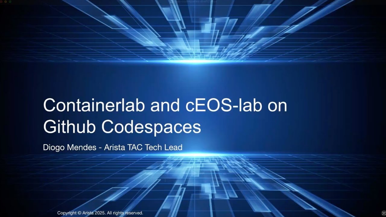 Containerlab and cEOS-lab on Github Codespaces