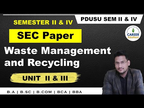 PDUSU Classes | waste Management unit II & III | PDUSU Updates
