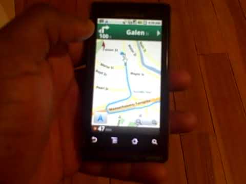 Google Map Navigation Review on the Morotola Droid By Boored