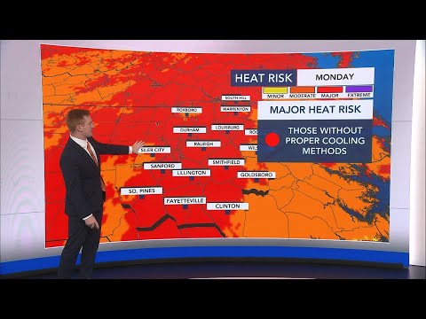 WRAL Weather Alert Day | Isolated strong to severe storms are possible, Highs in the mid-90s
