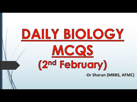 Daily Biology MCQs (2nd February) NEET 2024 | NEET MCQ Practice | NEET Preparation | NEET Biology