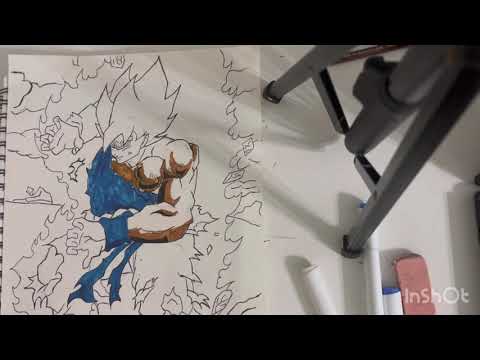 Drawing epic SSJ Goku namek saga