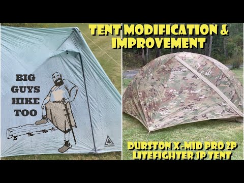 Tent modification & improvement: Durston X mid pro 2P tent and the light fighter 1P tent