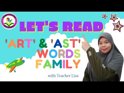 Video Pembelajaran Subjek Let's Read Murid 5 Tahun -Art & -Ast Words Family