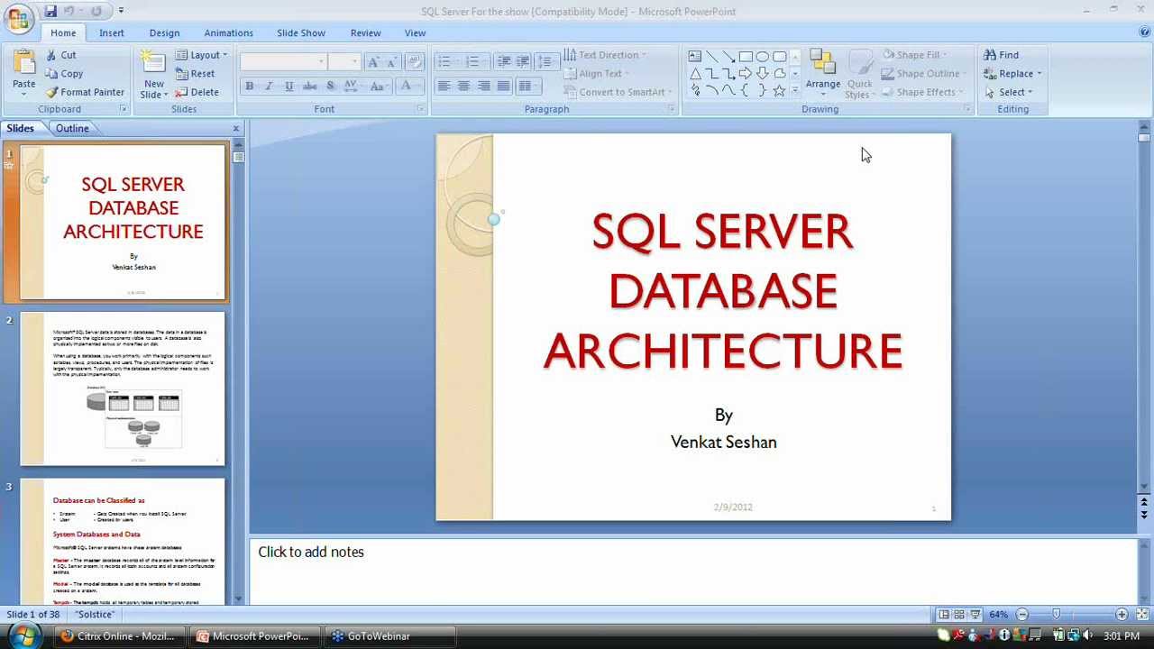 Introduction - Database Development Series (session 1): SQL Server Database Architecture