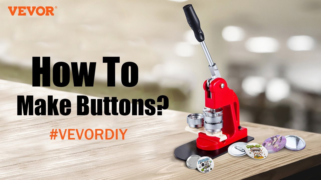 How To D.I.Y📌 an Attractive & Fashionable Badge with VEVOR Button Maker?