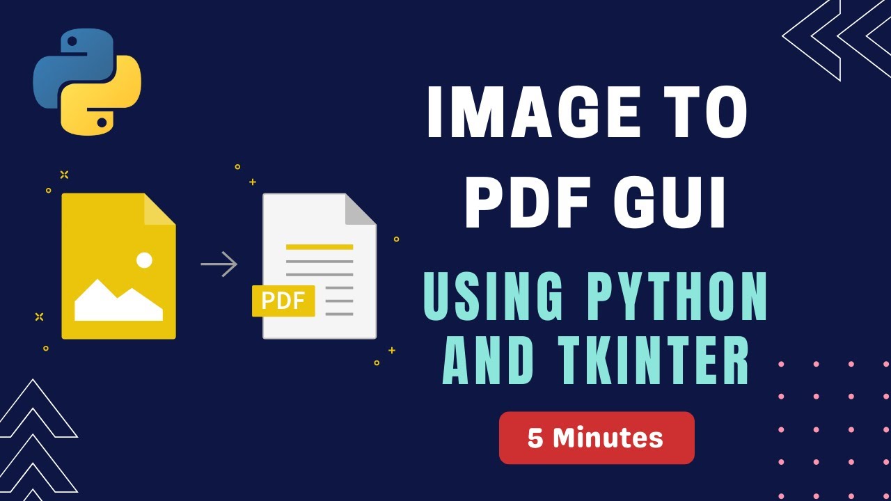 Make A Image To Pdf GUI App With Python In Just 5 Minutes || CoderPros