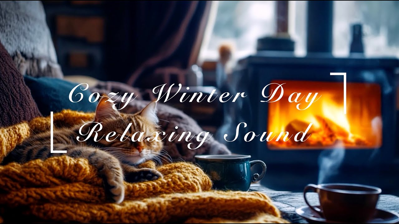 Fireplace | Soft Piano & Crackling Fire for a Warm, Peaceful Holiday Ambience ❄️