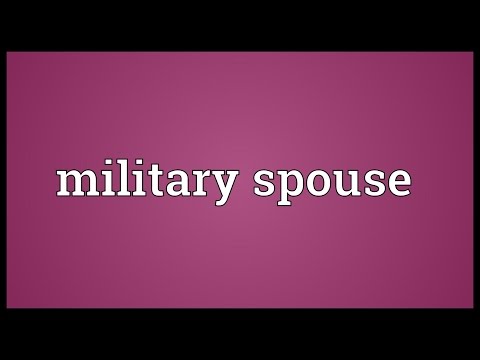 Military spouse Meaning