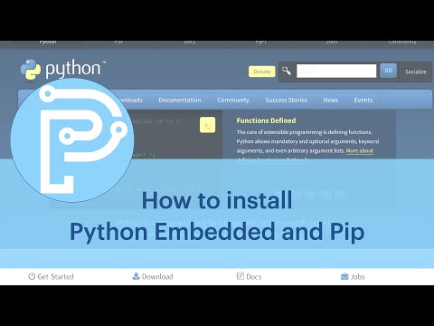 How to install Python Embedded and Pip