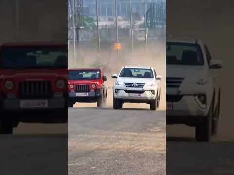 Mahindra Thar vs Toyota Fortuner DRAG RACE π₯π