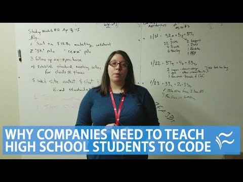 Why companies need to teach high school students to code