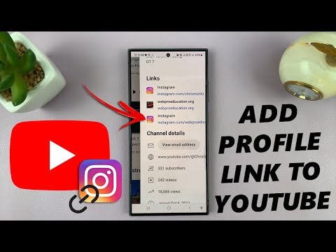How To Add Instagram Profile Link To YouTube Channel (Mobile)