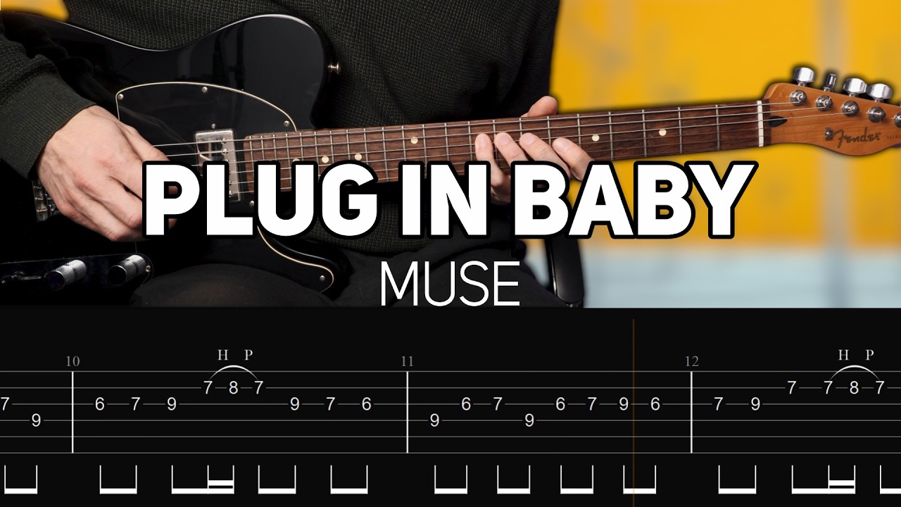 Muse - Plug In Baby (Guitar lesson with TAB)