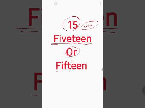15 ki spelling /correct spelling of 15 /15 number name/fiveteen or fifteen #15 #fifteen #spelling