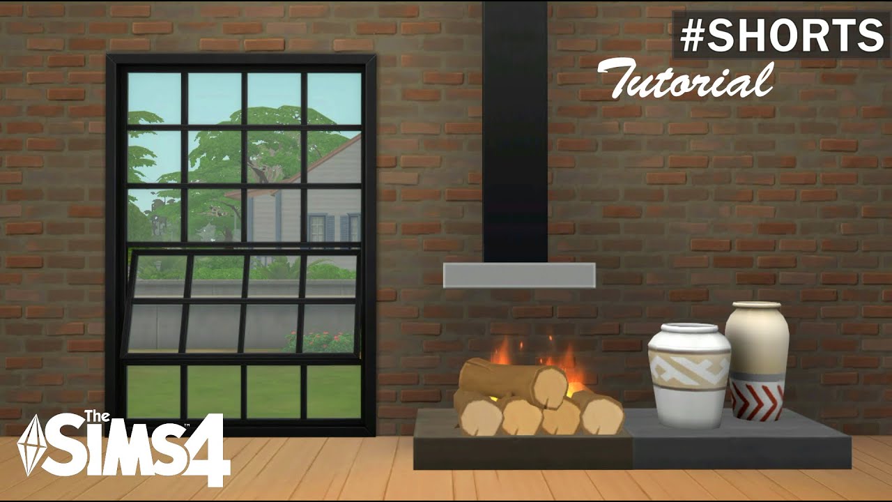 FUNCTIONAL FIREPLACE TUTORIAL | The Sims 4 Interior Ideas | No CC