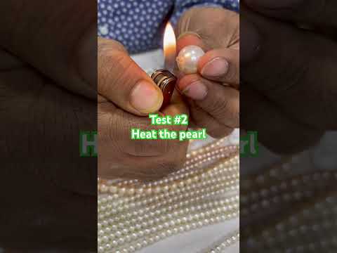 HOW TO TEST PEARLS IN TWO SIMPLE STEPS? REAL VS FAKE PEARLS #jewelry #jewellery #pearls
