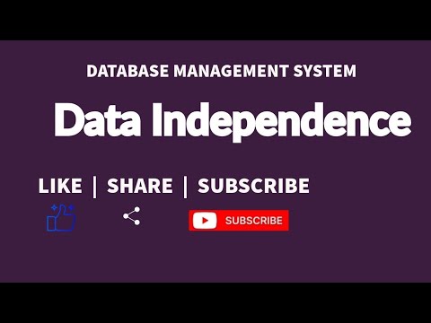 Data Independence | DBMS | Unit - 1 | 6