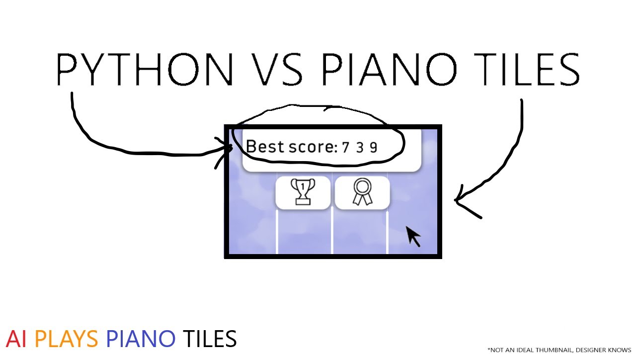 I Made A Python Program So AI Can Play Piano Tiles || RANDOM? || Attachment Studios