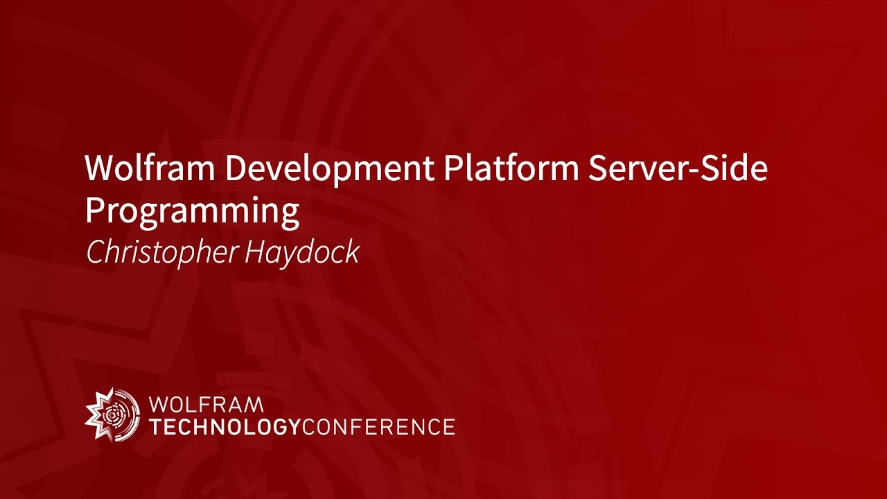 Wolfram Development Platform Server-Side Programming