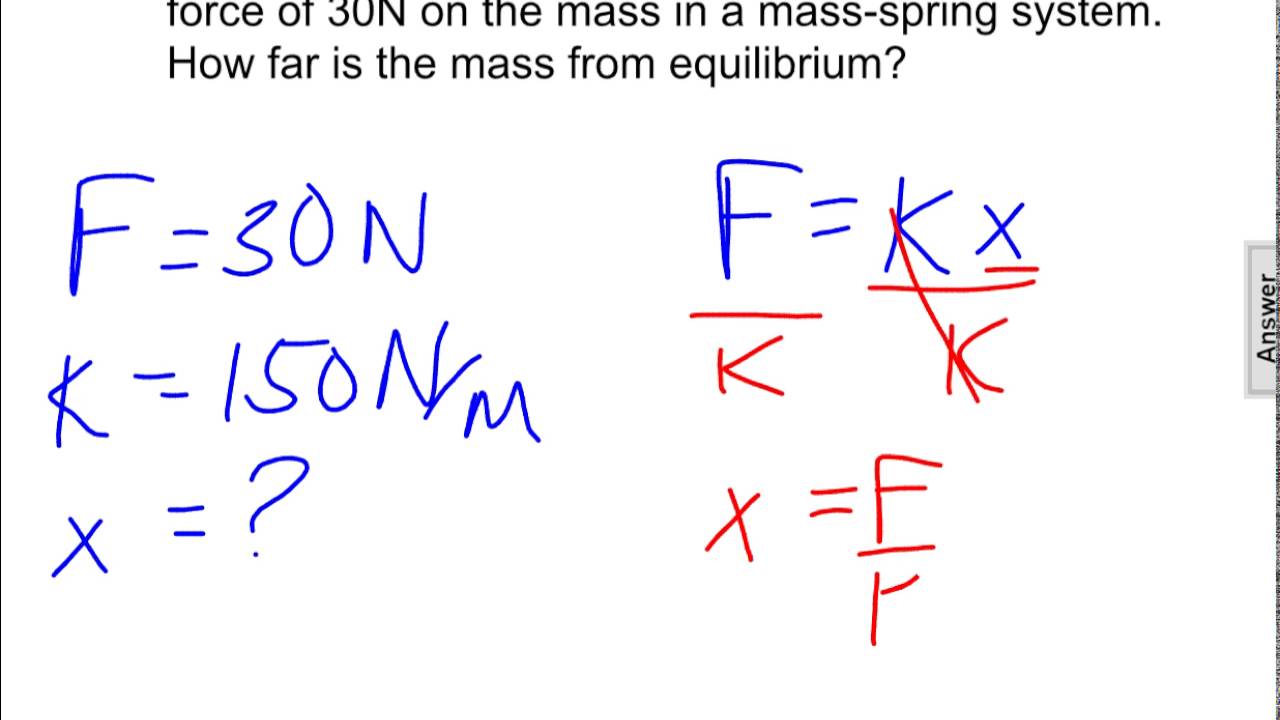 SHM - Spring Pendulum Q13
