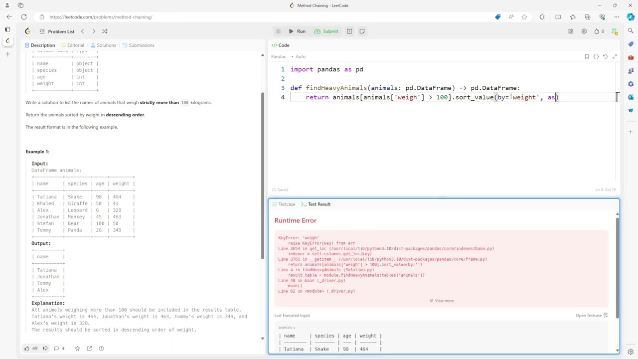 #LeetCode 2891 | Method Chaining #Python