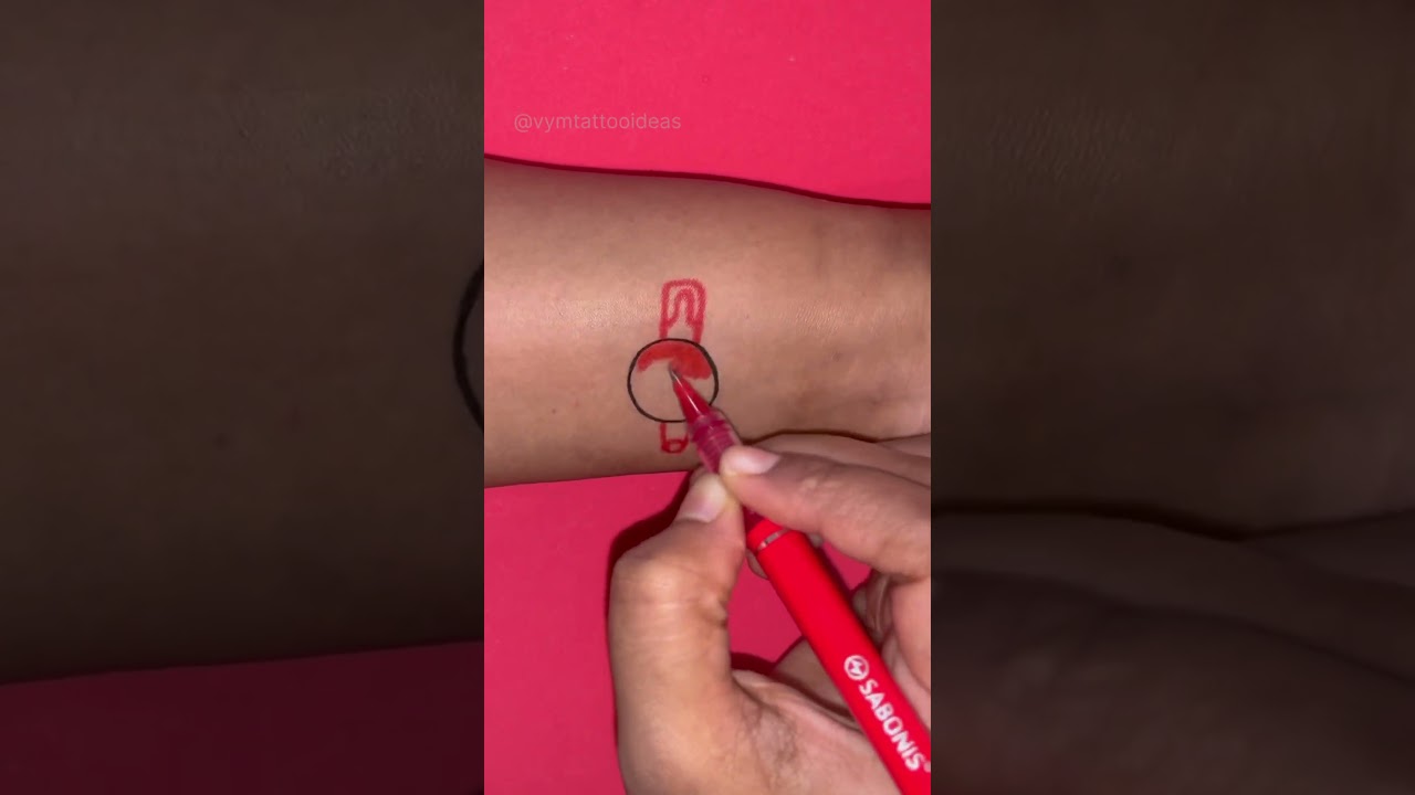 DIY simple pin tattoo MOM #tattoo #trending #shorts #art