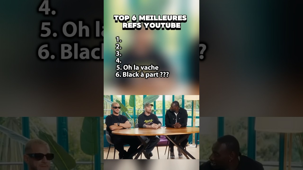 Top réfs YouTube à avoir 🤣 TOP 6 MEILLEURES REFS YOUTUBE #tiktok #2025 #memes #refs #viral #humour