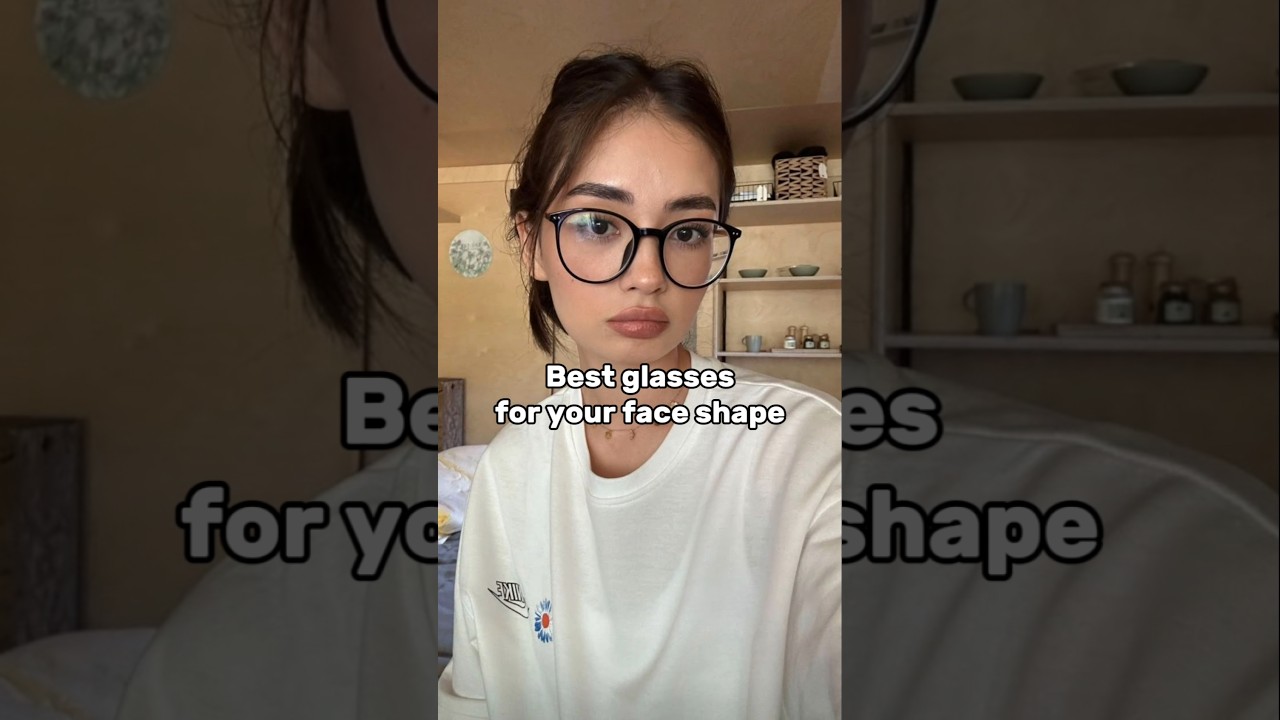 Best glasses for your face shape✨🌷 #aesthetic #glowup #beauty #shorts #glasses #face #selfcare #fyp.