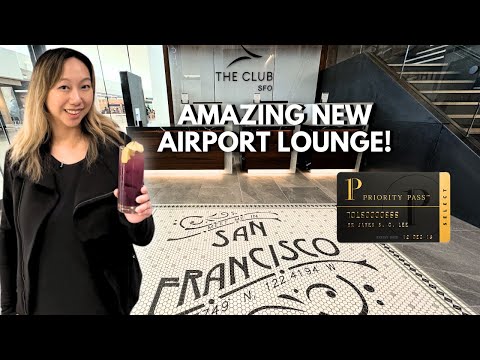 NEW The Club SFO: BEST Airport Lounge On Priority Pass?! | CO Venture X, Amex Plat, Sapphire Reserve