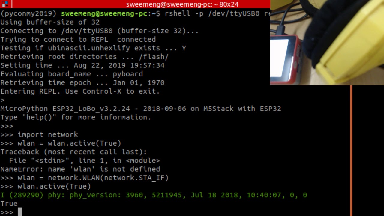 Networking on m5stack micropython