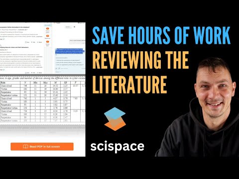 The Best all-in-one Literature Review tool for students and researchers / SciSpace review